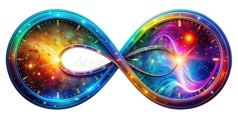 Infinite Time Clock Animation a Hypnotic Visual Journey through ...