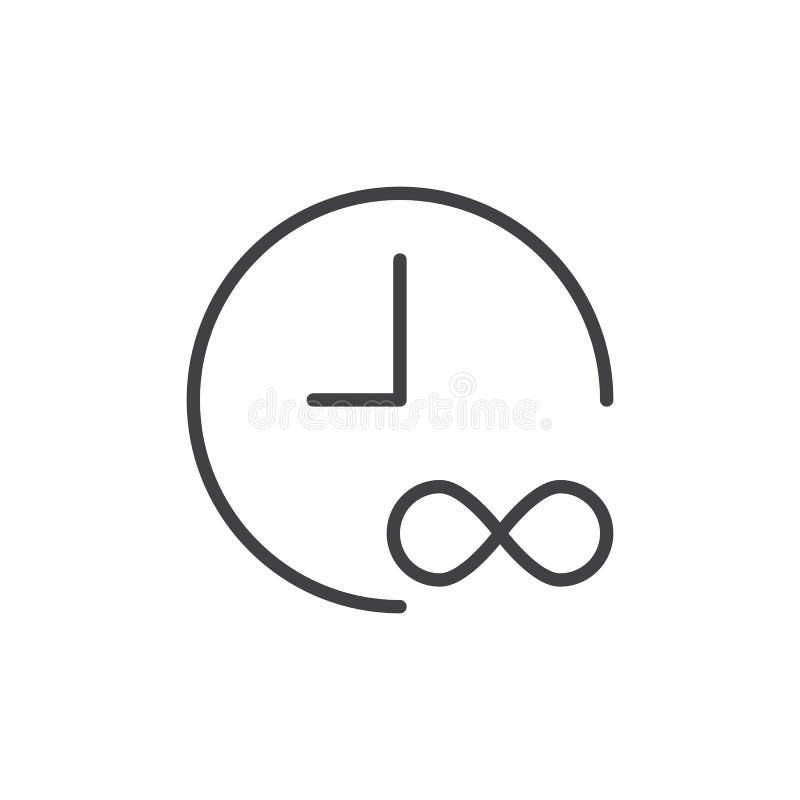 Infinite time stock illustration. Illustration of jacket - 467980