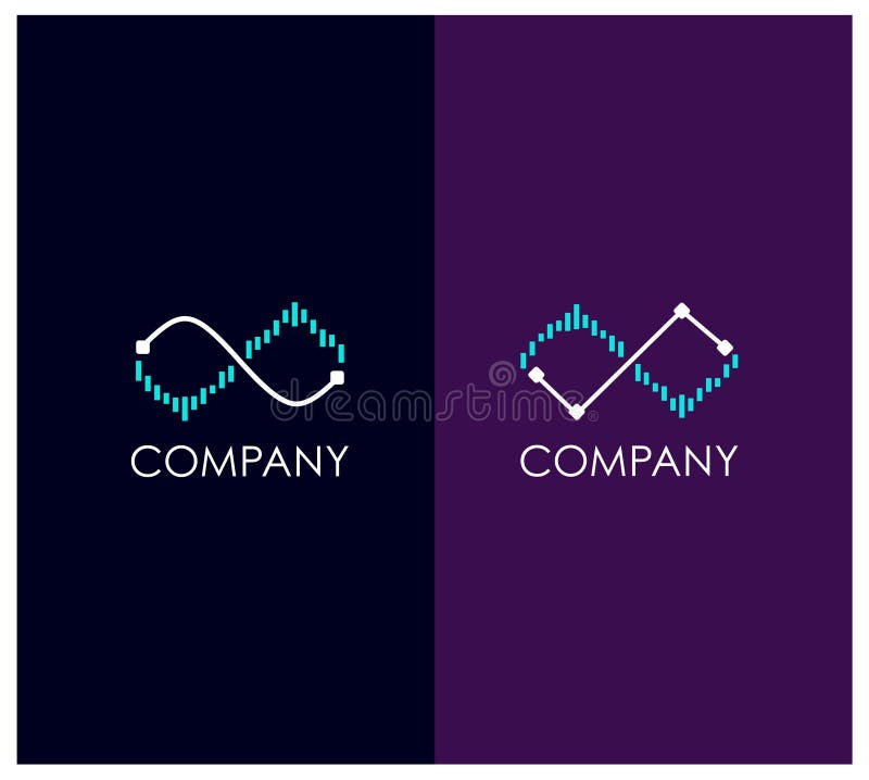 Infinite Trading Stock Exchange Logo Design Vector Stock Vector ...