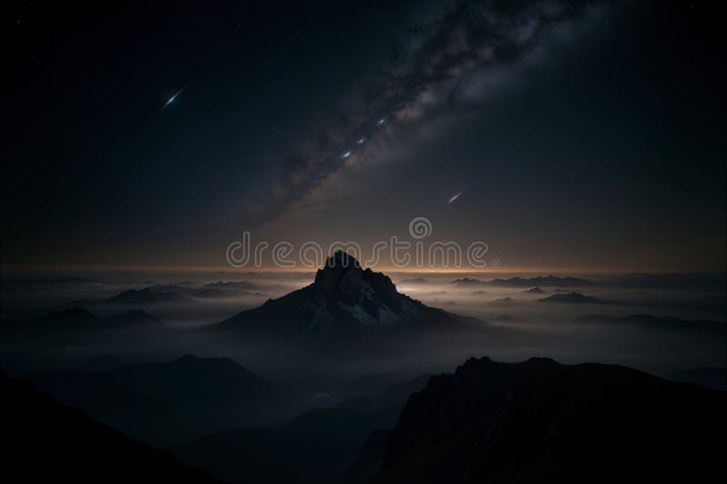 The Infinite Universe a Glimpse into the Cosmos.AI Generated Stock ...