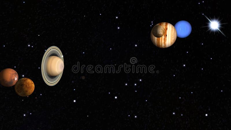 Infinite Universe, Outer Space and Planets Stock Photo - Image of ...