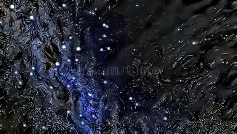 Infinite Universe, Outer Space, Stars and Planets Stock Illustration ...