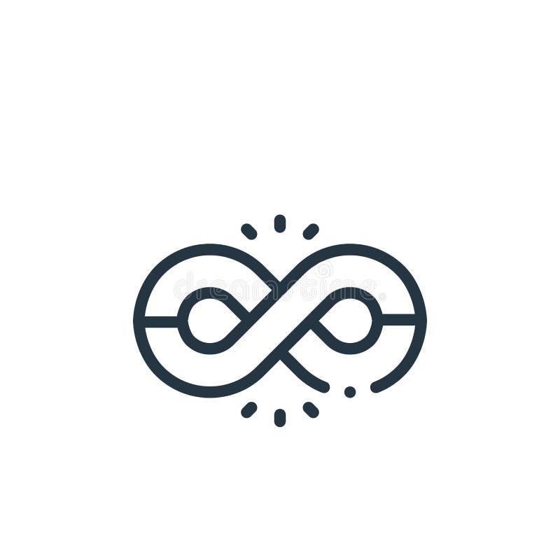 Infinite Vector Icon. Infinite Editable Stroke. Infinite Linear Symbol ...