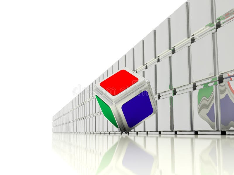 Infinite wall stock illustration. Illustration of blue - 16024316