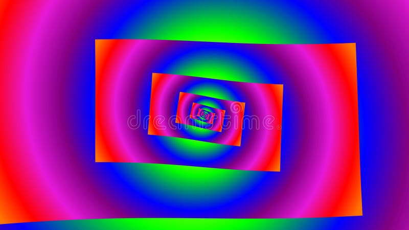 Infinite Zoom Colorful Gradient Background Stock Illustration ...