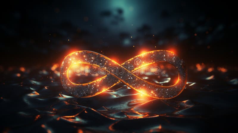 Infinite Symbol Wallpapers in the Style of Double Exposure Stock ...