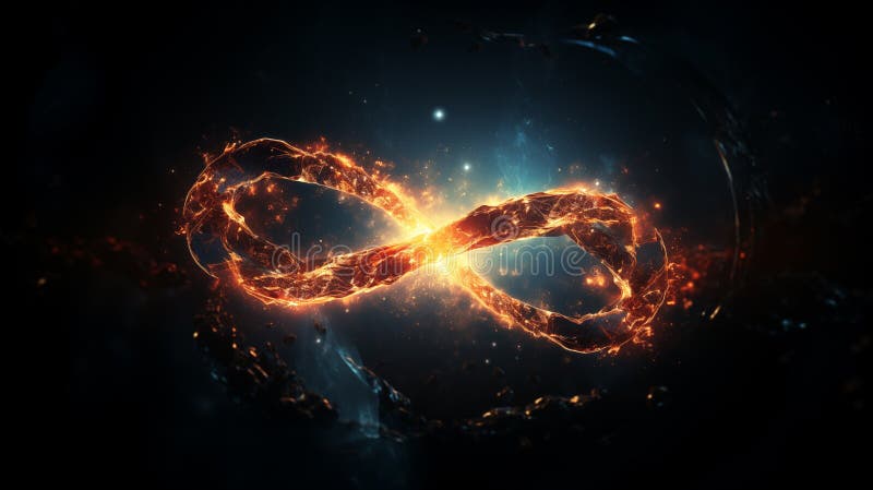 Infinite Symbol Wallpapers in the Style of Double Exposure Stock ...