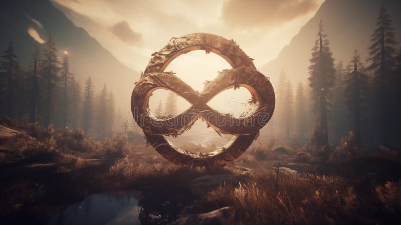 Infinite Symbol Wallpapers in the Style of Double Exposure Stock ...