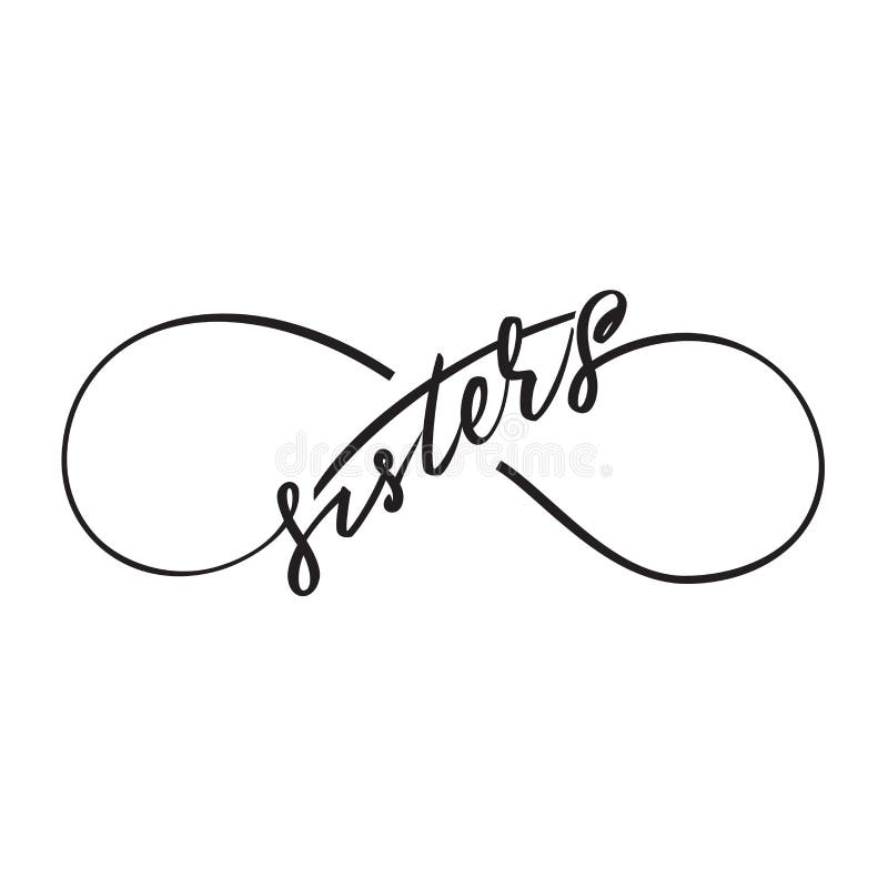 Infinito de las hermanas ilustración del vector. Ilustración de ...