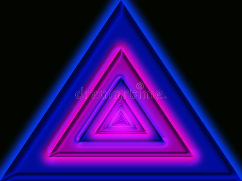 Infinito en triángulo stock de ilustración. Ilustración de rosa - 10334629