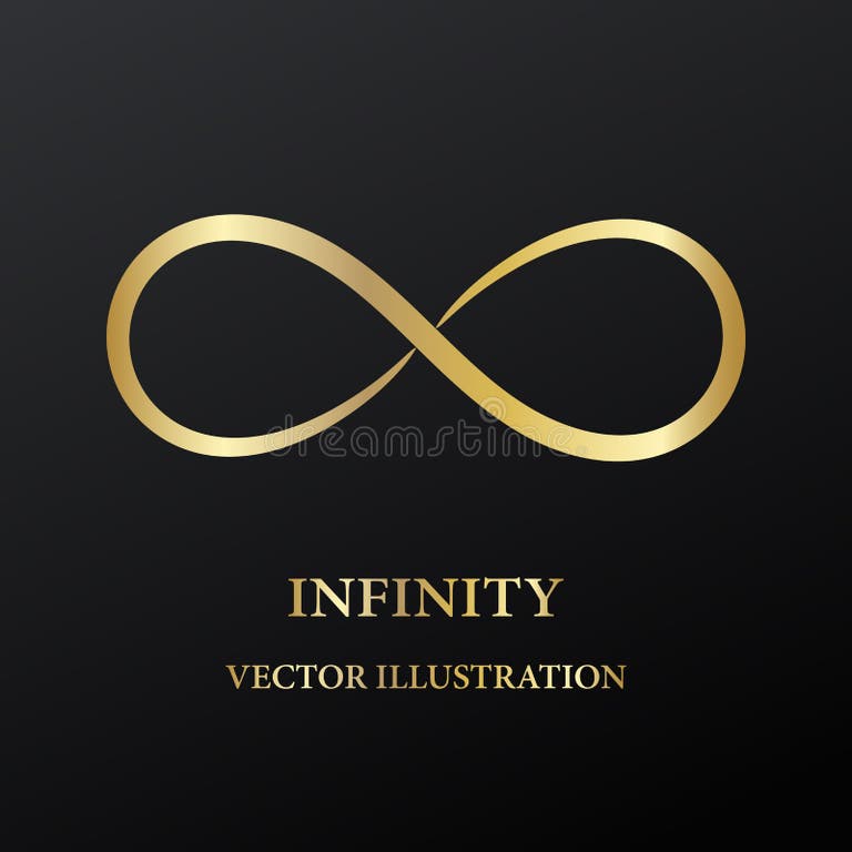 Infinity Loop Logo Golden Light Stock Illustrations – 23 Infinity Loop ...