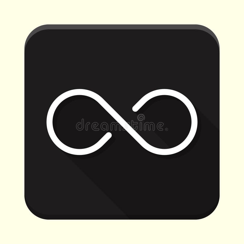 Infinity app icon stock illustration. Illustration of vector - 357073664
