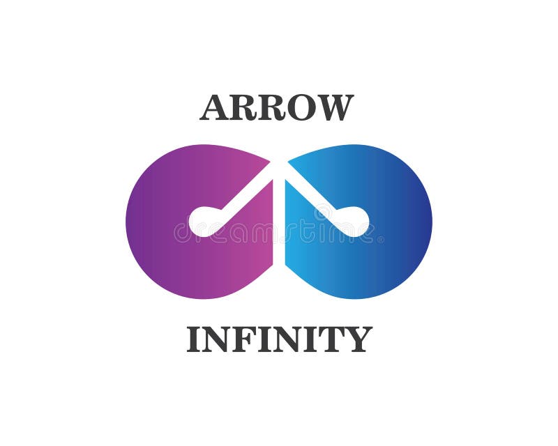 Infinity Arrow Infographic. 2 Step Options Template, Scheme, Diagram ...