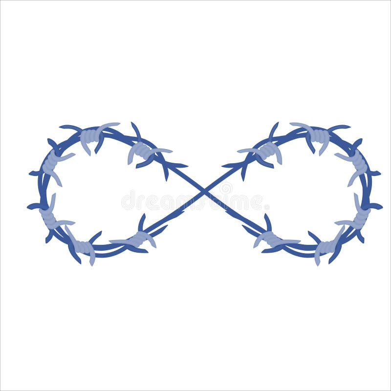 Barbed Wire Infinity Stock Illustrations – 15 Barbed Wire Infinity ...