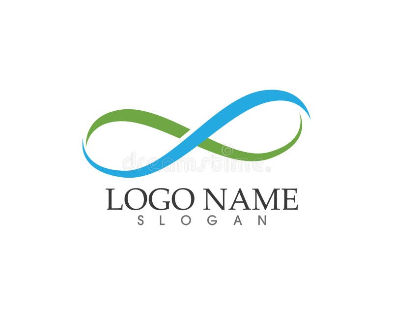 Infinity Blue And Green Line Logo And Symbol Template Icons App Stock ...