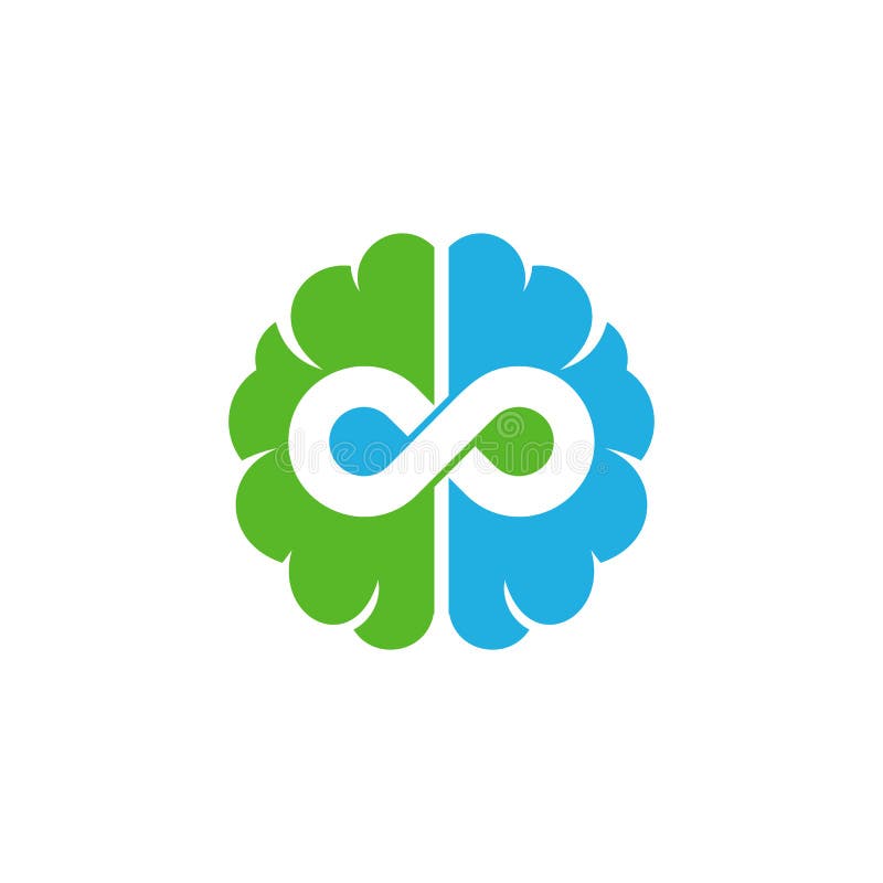 Infinity Brain Logo Icon Design Stock Vector - Illustration of creative ...
