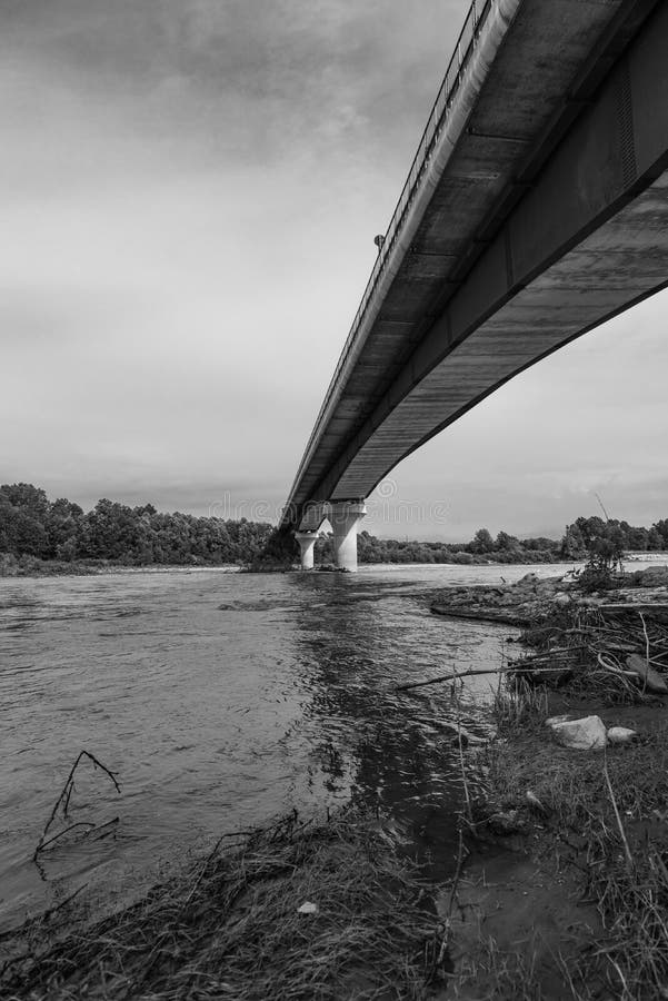 Old Desolate Bridge and Bike Path Stock Image - Image of paused ...