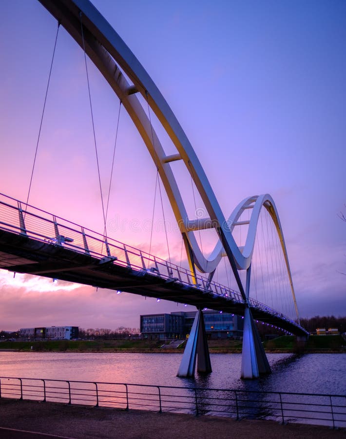 Middlesbrough Transporter through Wall. Stock Image - Image of wall ...