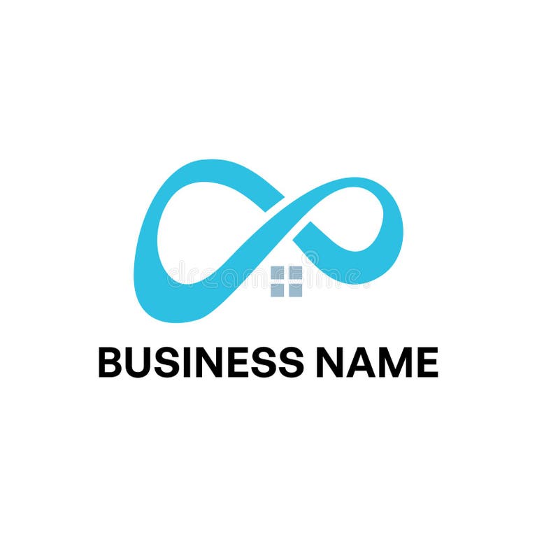 Infinity Home Logo Concept stock vector. Illustration of abstract ...