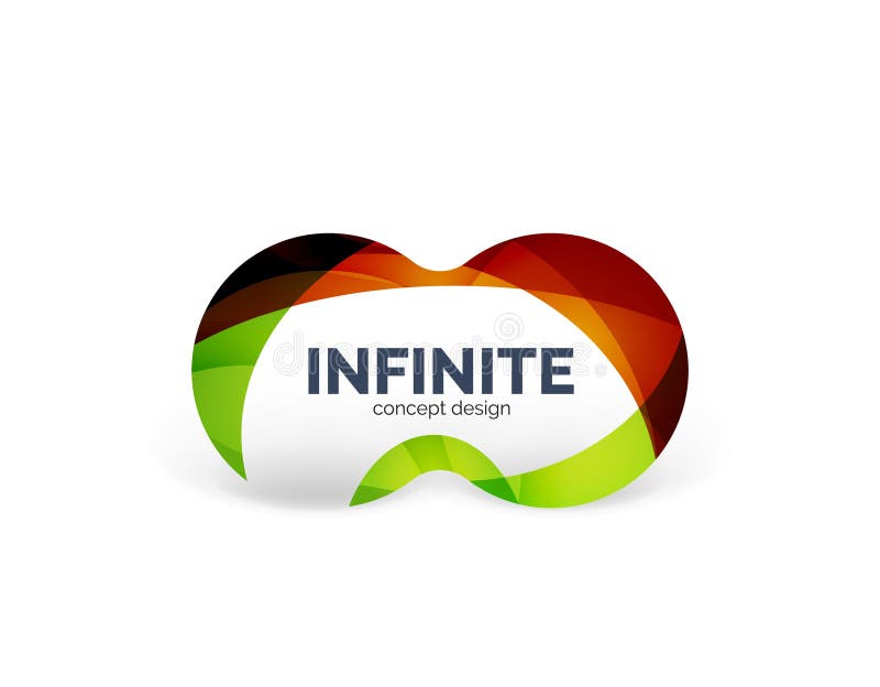 Infinity Business Logo Concept Stock Vector - Illustration of green ...