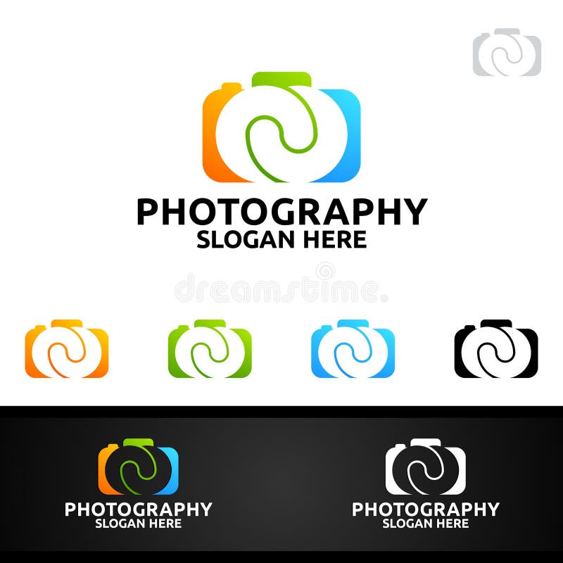 Infinity Camera Photography Logo Design Stock Vector - Illustration of ...