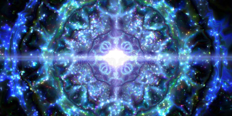 Infinity Chaotic Background, Abstract Fractal Cycle . Vector ...