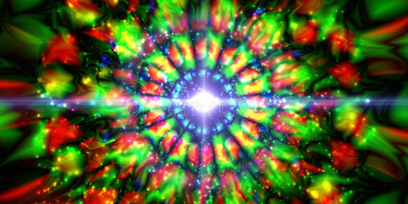 Infinity Chaotic Background, Abstract Fractal Cycle . Vector ...