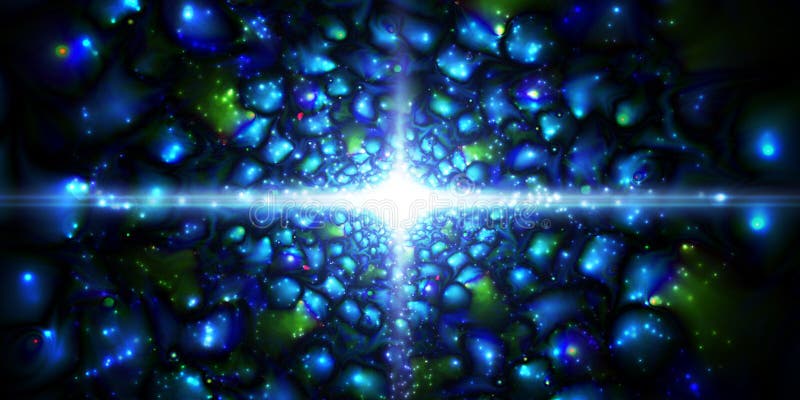 Infinity Chaotic Background, Abstract Fractal Cycle . Vector ...