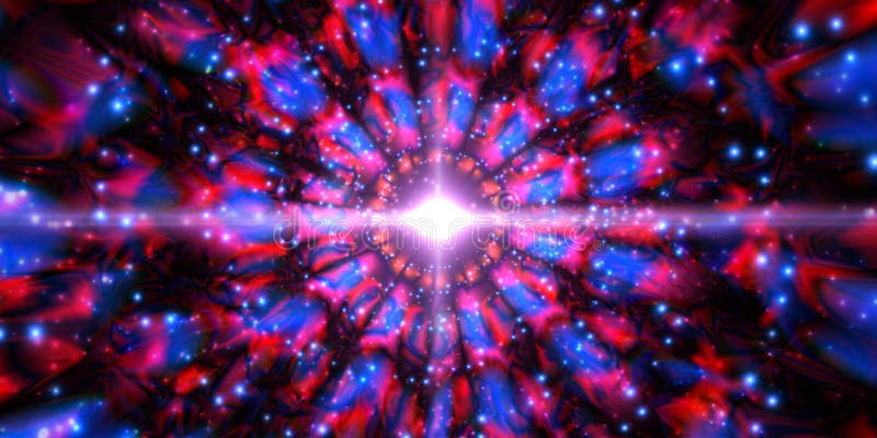 Infinity Chaotic Background, Abstract Fractal Cycle . Vector ...