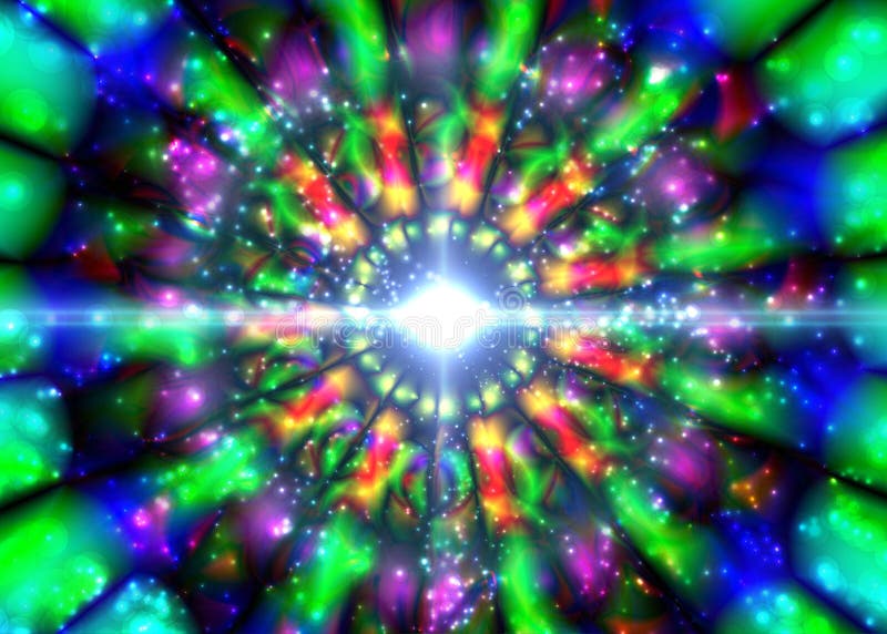 Infinity Chaotic Background, Abstract Fractal Cycle . Vector ...