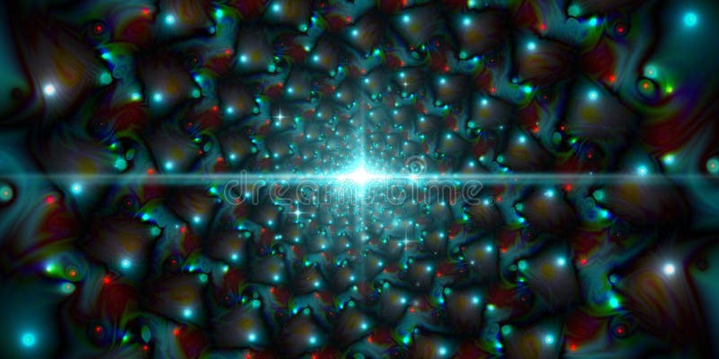 Infinity Chaotic Background, Abstract Fractal Cycle . Vector ...