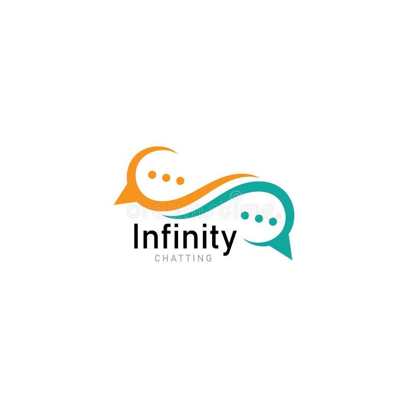 Infinity Chat Media Logo Icon Vector. Stock Vector - Illustration of media, infinity: 268626275
