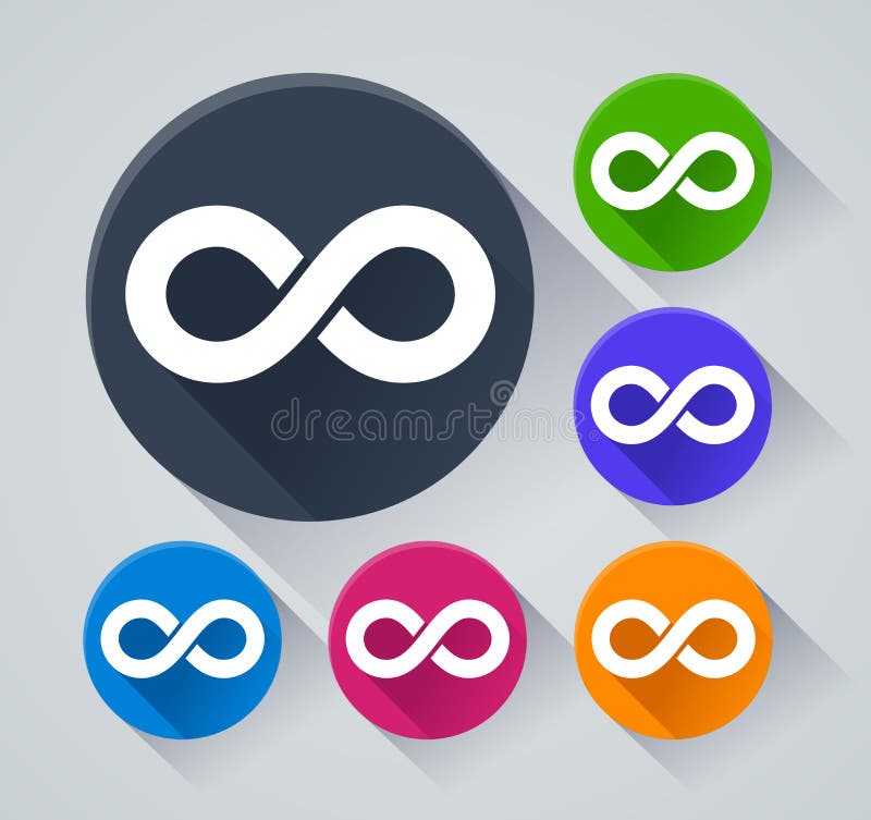 Infinity circle stock vector. Illustration of icon, rotation - 18484118