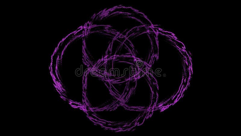 Infinity Circles of Violet Lines Stock Footage - Video of abstract ...