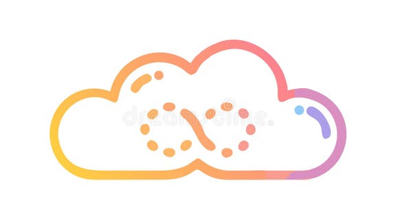 Infinity Cloud: Endless Possibilities Continuous Service, Vector Design ...