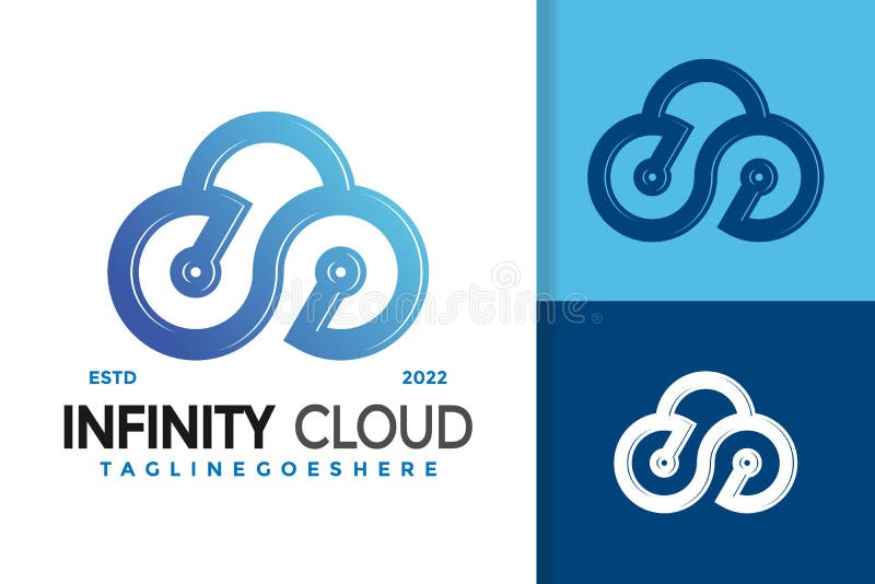 Infinity Cloud Logo Design, Brand Identity Logos Vector, Modern Logo ...