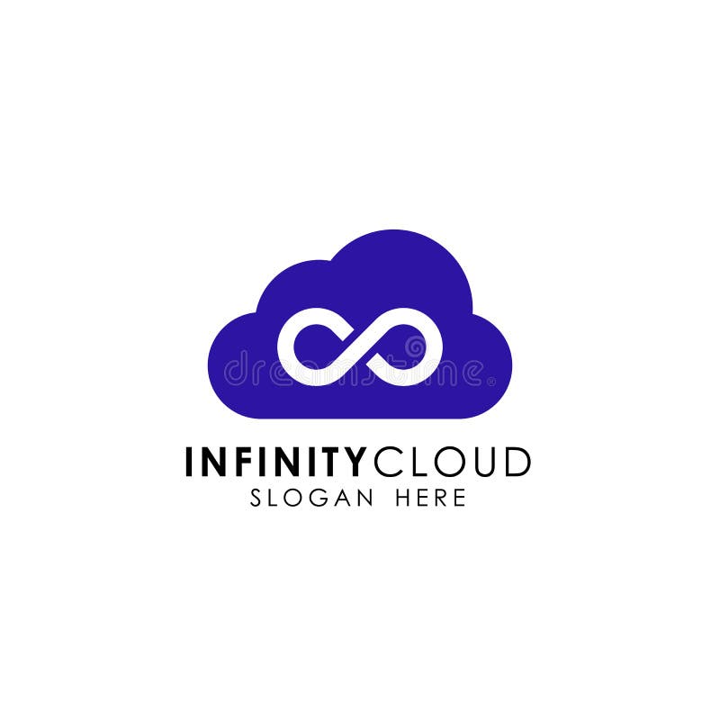 Infinity Cloud Logo Design Icon Template Stock Vector - Illustration of ...