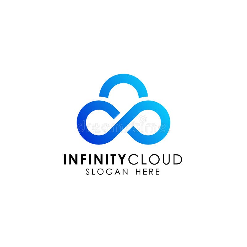 Infinity Cloud Logo Design Icon Template Stock Vector - Illustration of ...