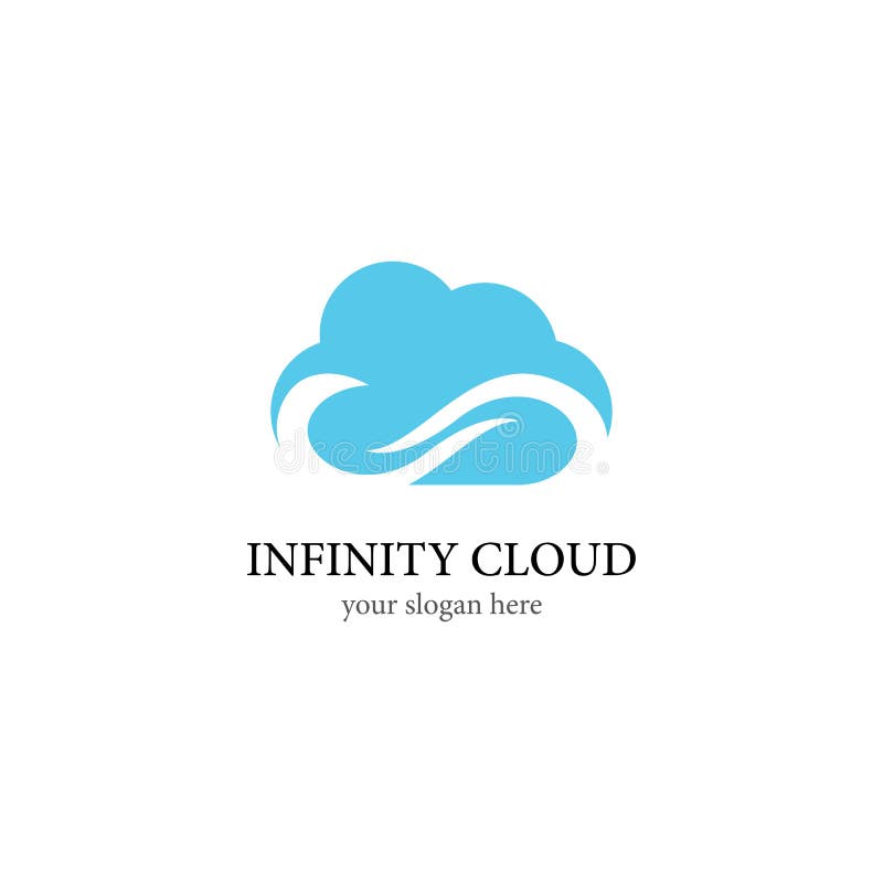 Infinity Cloud logo vector stock illustration. Illustration of shape ...