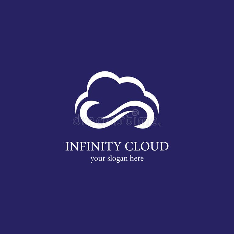 Infinity Cloud logo vector stock illustration. Illustration of ...