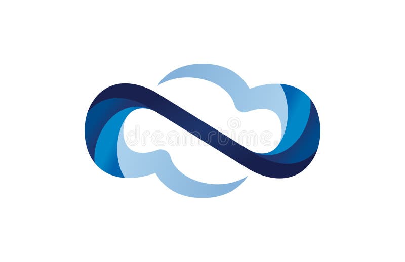 Infinite Limitless Cloud Company Logo Stock Illustration - Illustration ...