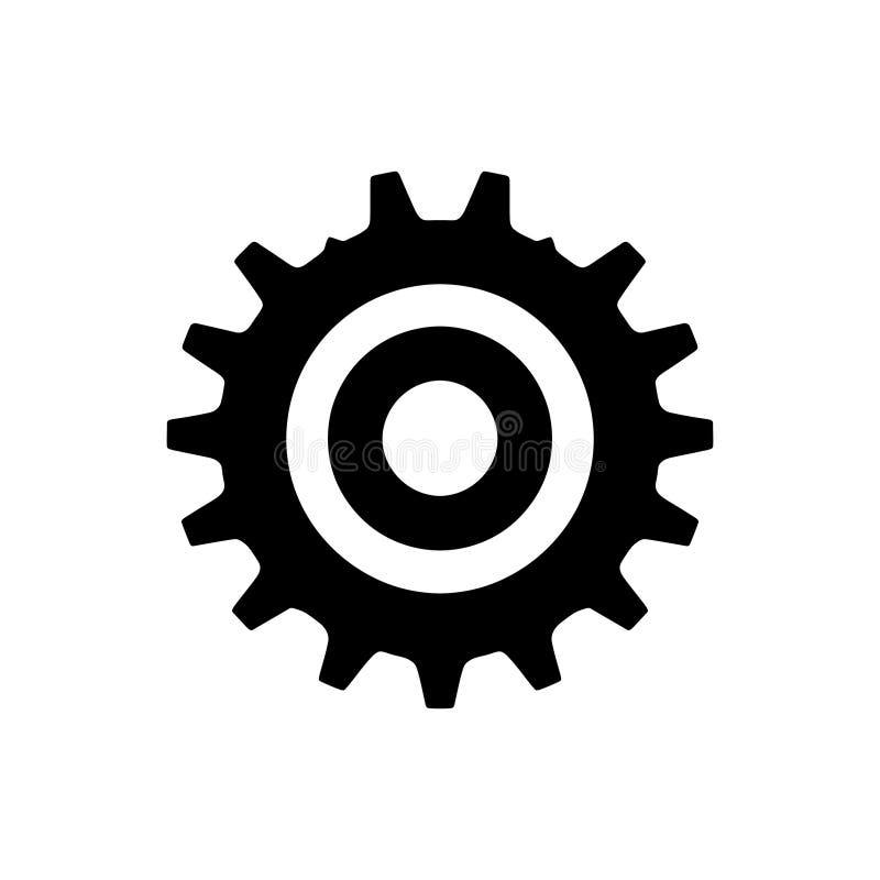 Infinity Cog gear icon stock vector. Illustration of vector - 306213800