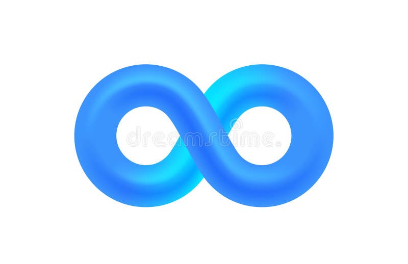 Infinity Color Icon, Sign Element Graphic. Vector Illustration Stock ...