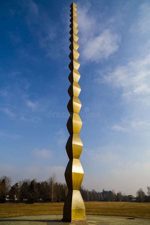 The Infinity Column of Constantin Brancusi, Romania Stock Image - Image ...