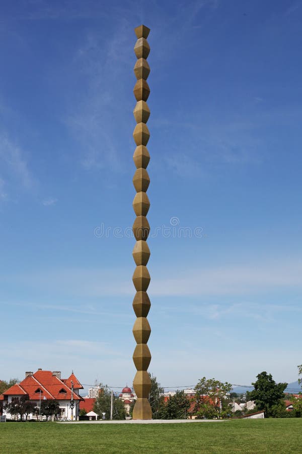 Infinity Column - Constantin Brancusi Masterpiece Editorial Stock Image ...