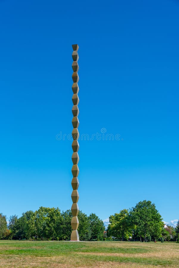 Infinity Column in Romanian Town Targu Jiu Stock Photo - Image of urban ...
