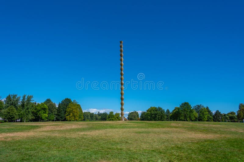Infinity Column in Romanian Town Targu Jiu Stock Photo - Image of ...