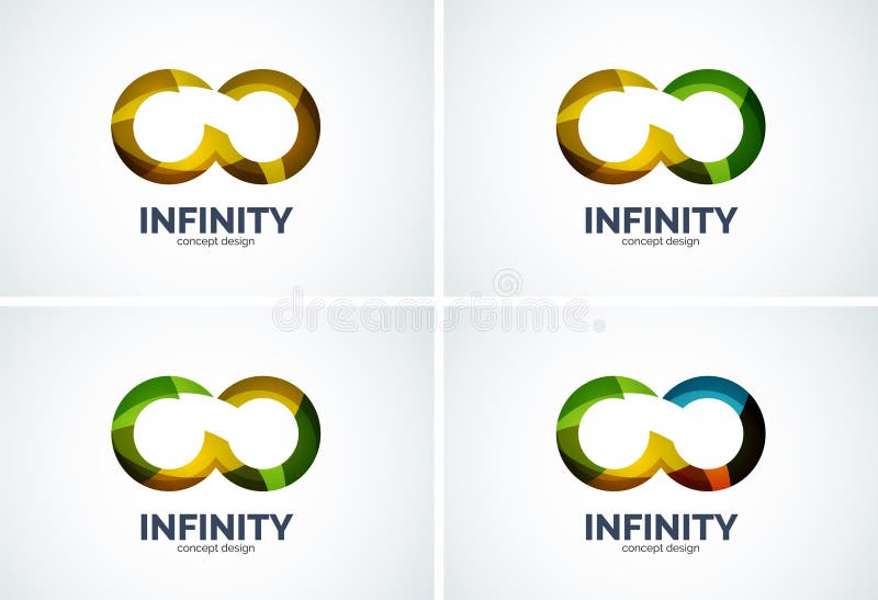 Infinity company logo icon stock vector. Illustration of overlapping ...