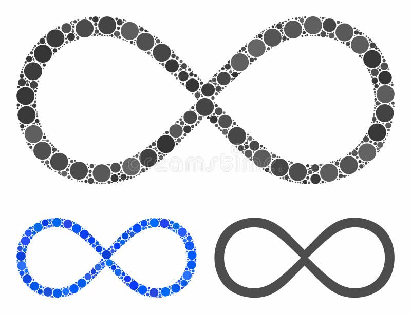 Infinity Composition Icon of Spheric Items Stock Vector - Illustration ...