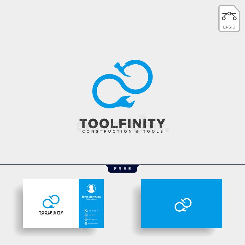 Infinity Construction Tools Logo Template Vector Illustration Icon ...